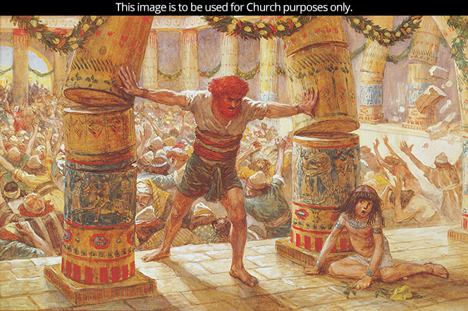 Samson Pulls Down the Pillars