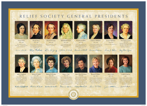 Relief Society General Presidents Poster