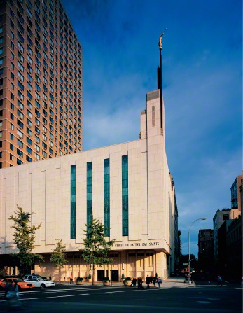 Manhattan New York Temple at Sunset